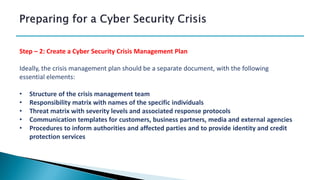 Cybersecurity crisis management a prep guide | PDF