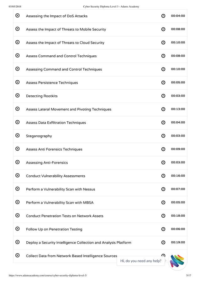 Cyber security diploma level 3 - Adams Academy | PDF | Information and ...