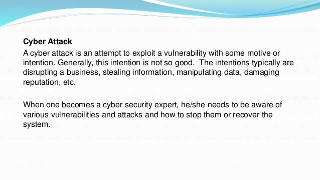 Cyber Security Expert, A Challenging Role | PPTX