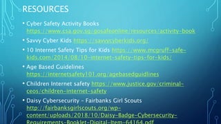 Cybersecurity for elementary school | PPTX