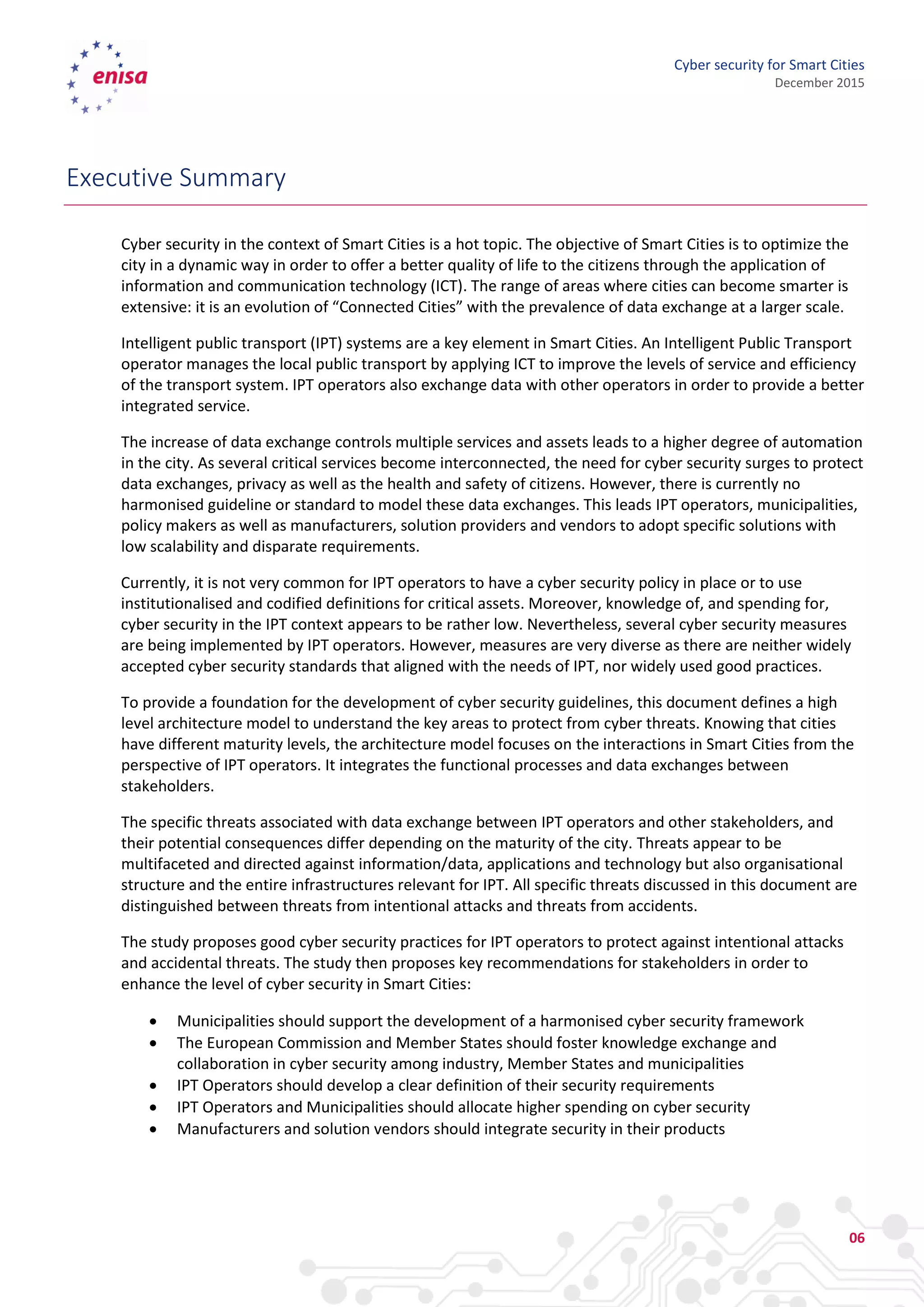 Cyber security for smart cities an architecture model for public ...