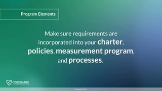 How to Build a Cyber Security Framework | PPT