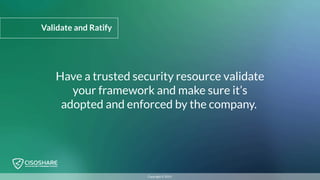 How to Build a Cyber Security Framework | PPT