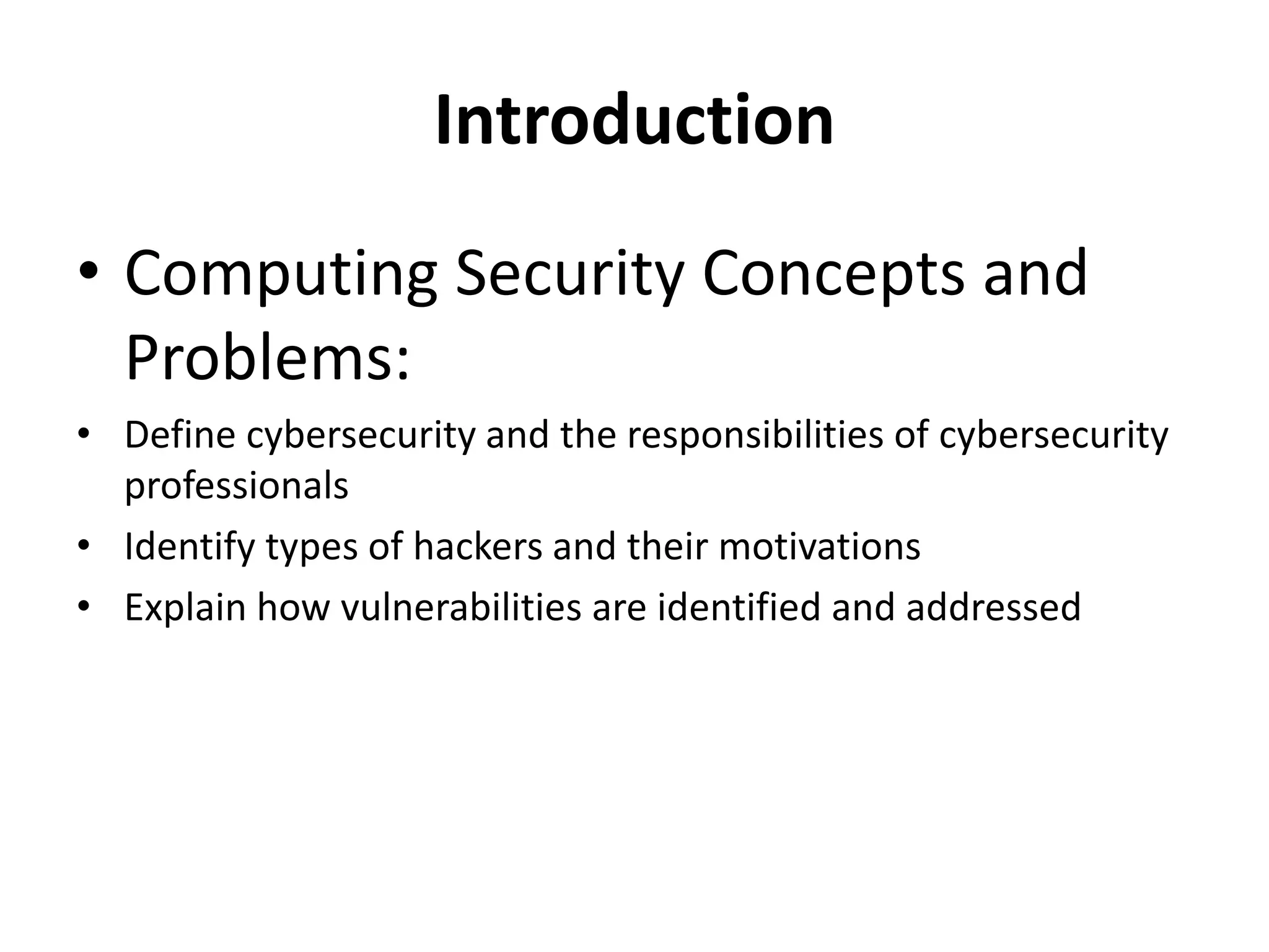 Cybersecurity fundamental | PPT