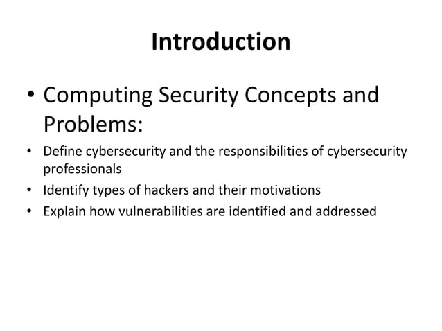 Cybersecurity fundamental | PPT