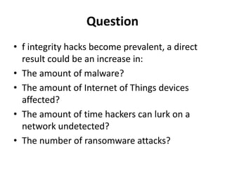 Cybersecurity fundamental | PPT