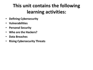 Cybersecurity fundamental | PPT