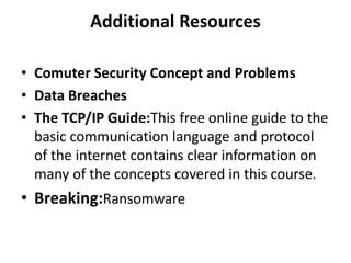 Cybersecurity fundamental | PPT