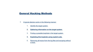 Cyber Security Fundamentals and Ethical hackingpptx | PPTX