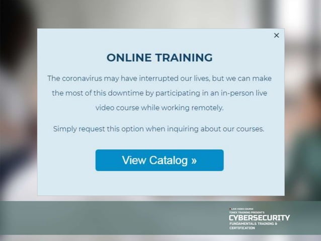 Tonex Cybersecurity Fundamentals Cybersecurity Training And