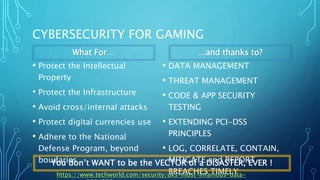 Cyber security & gaming - LevelUp! 2018 - v.3.1 | PPSX | Internet ...