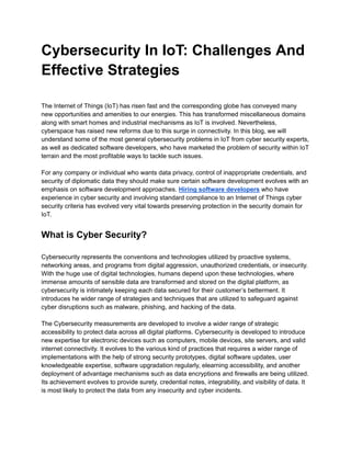 Cybersecurity In IoT Challenges And Effective Strategies.pdf