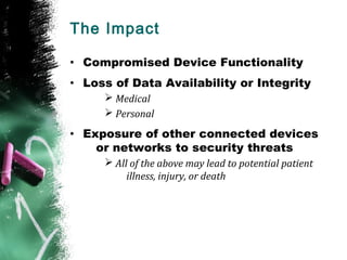 Cybersecurity in medical devices | ODP