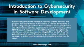 Cybersecurity in Modern Software Development Ensuring Security in Every ...