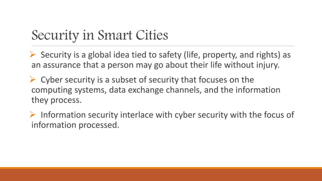 Cyber security in smart cities | PPTX