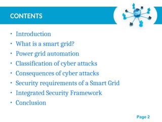 Persentation of Cyber Security in Smart Grid | PPT