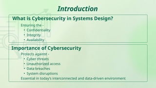 Cybersecurity in Systems Analysis and Design.pptx