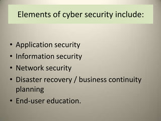 Cyber security issues | PPT