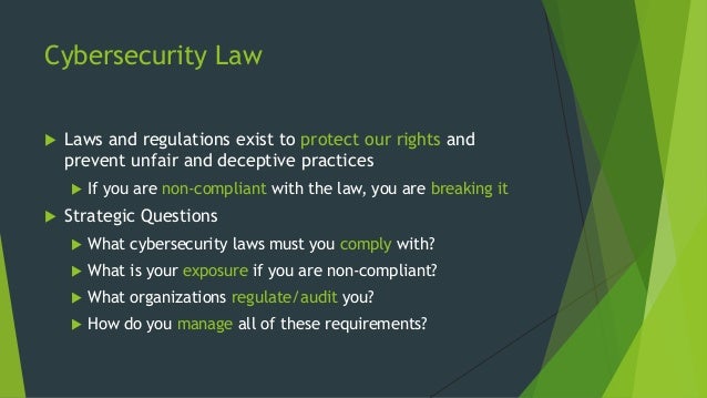 Cybersecurity Law and Risk Management