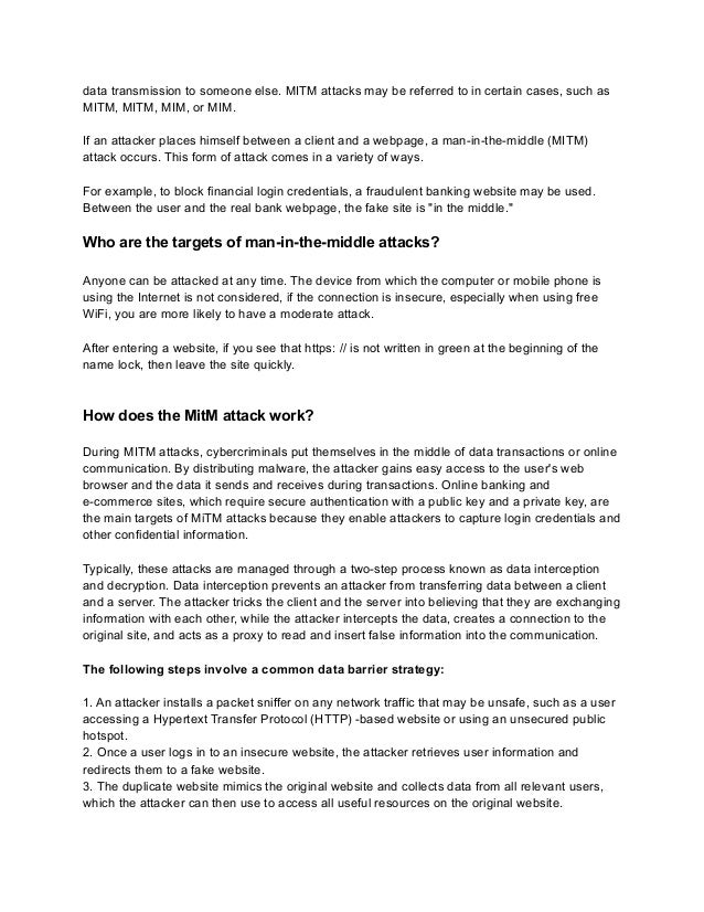 Cybersecurity _ Man in the Middle (MITM) Attack.pdf