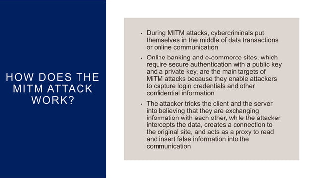 Cybersecurity _ Man in the Middle (MITM) Attack.pptx
