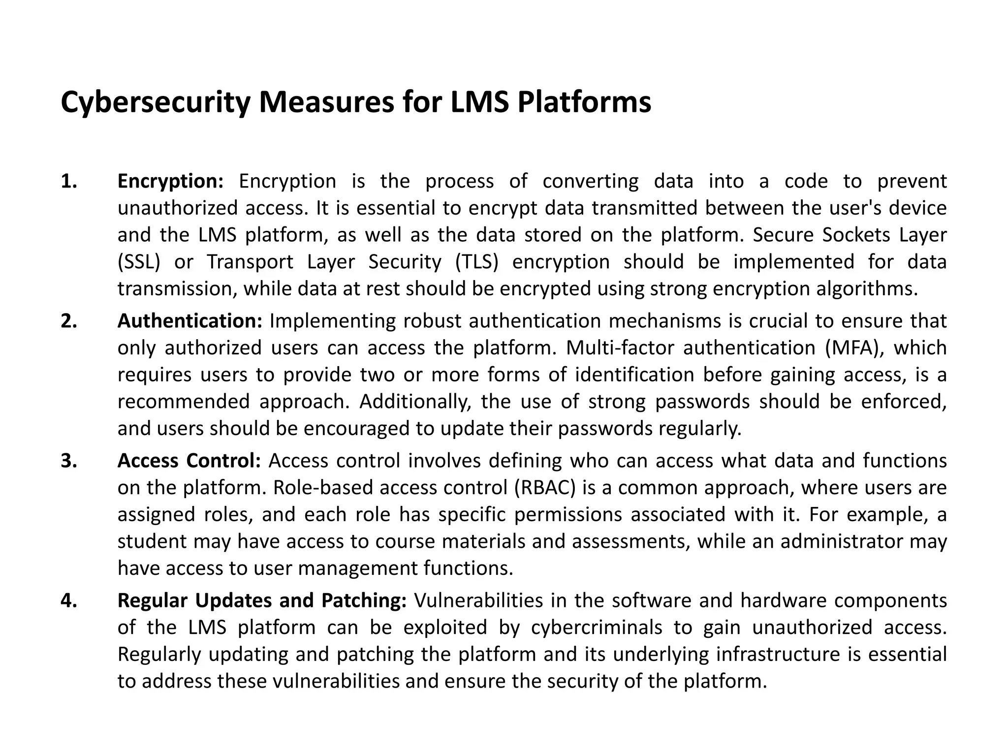 Cyber Security Measures for LMS Platforms | PPTX | Internet Safety | Parenting