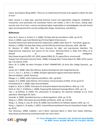 Cyber Security Models - CxT Group | PDF