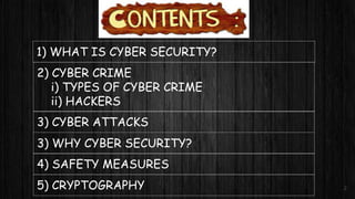 CYBER SECURITY ON SOCIAL MEDIA | PPTX