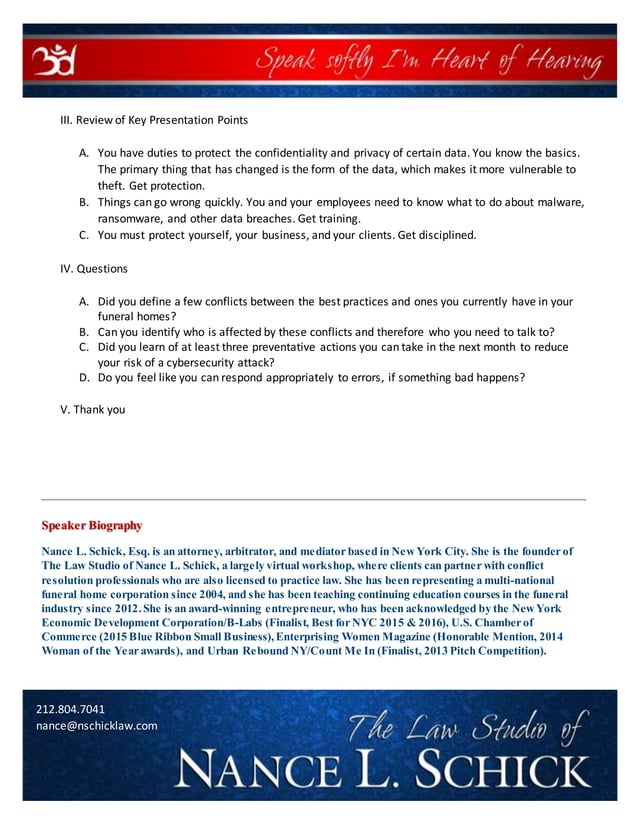 Cybersecurity Continuing Education Course Outline | PDF