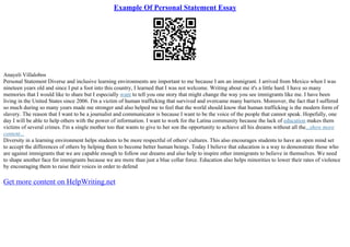 Cybersecurity Personal Statement | PPT