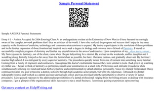 Cybersecurity Personal Statement | PPT