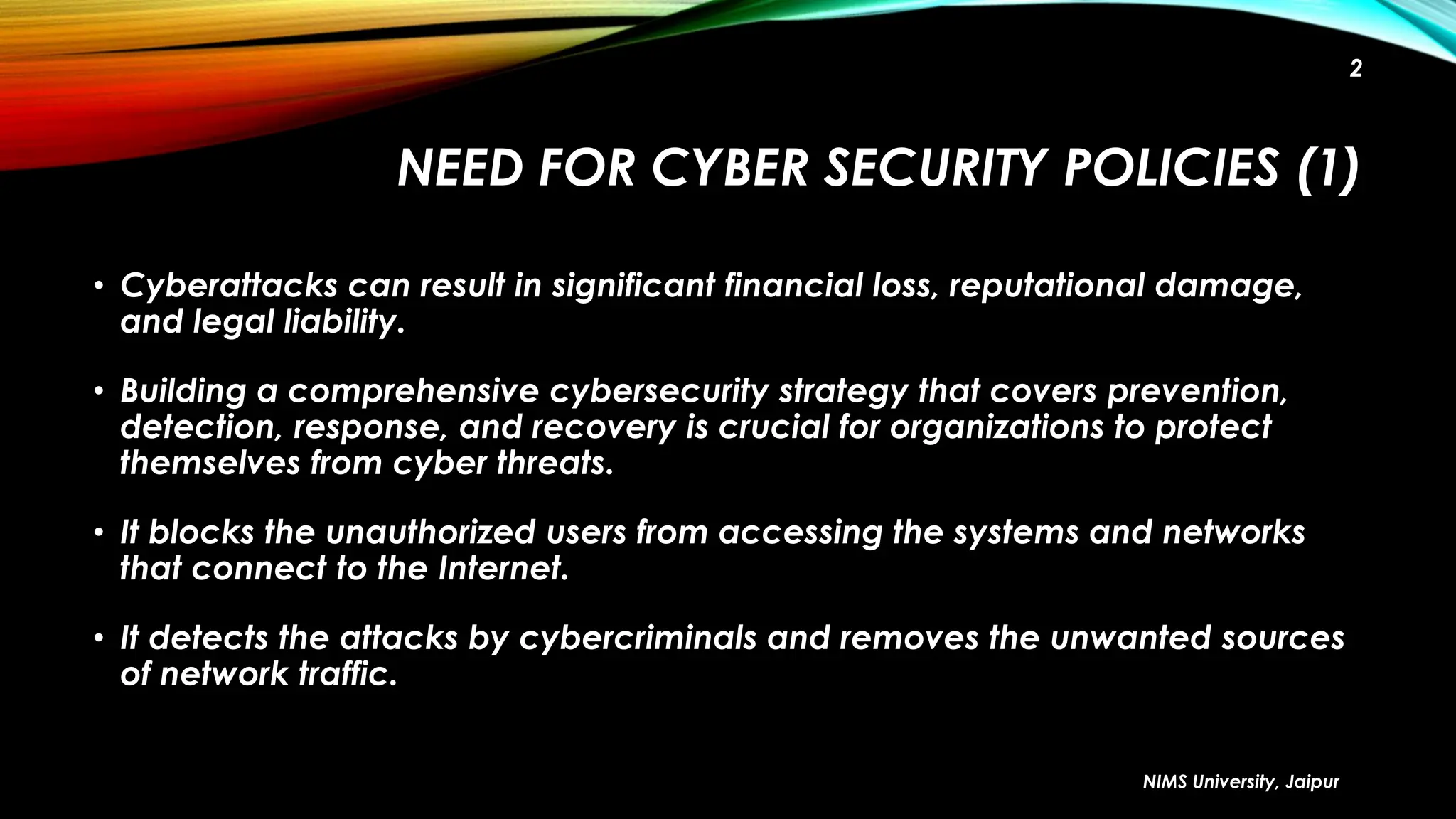Need for a Comprehensive Cyber Security Policy By Dr.S.Jagadeesh Kumar ...