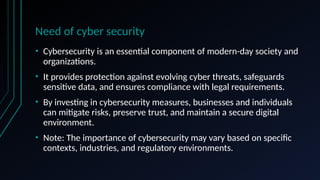 Cyber Security awareness of cyber security | PPTX