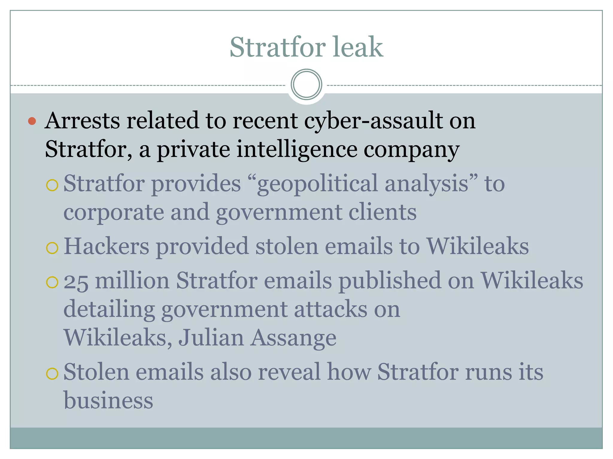 Presentation on Cybersecurity presented by Katie Rapp for Information ...