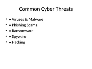 Cybersecurity Basics: How to Stay Safe Online and Avoid Digital Threats ...