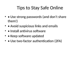 Cybersecurity Basics: How to Stay Safe Online and Avoid Digital Threats ...