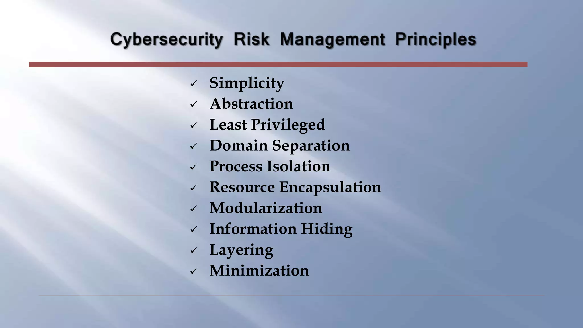 Cybersecurity Risk Management Principles | PPTX