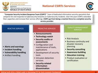 Cybersecurity Hub & Operations - Dr. Kiru Pillay | PPTX | IT and ...