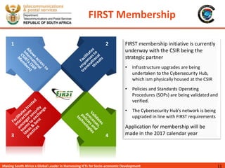 Cybersecurity Hub & Operations - Dr. Kiru Pillay | PPTX | IT and ...