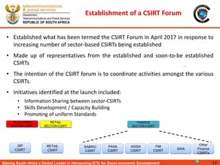 Cybersecurity Hub & Operations - Dr. Kiru Pillay | PPTX | IT and ...