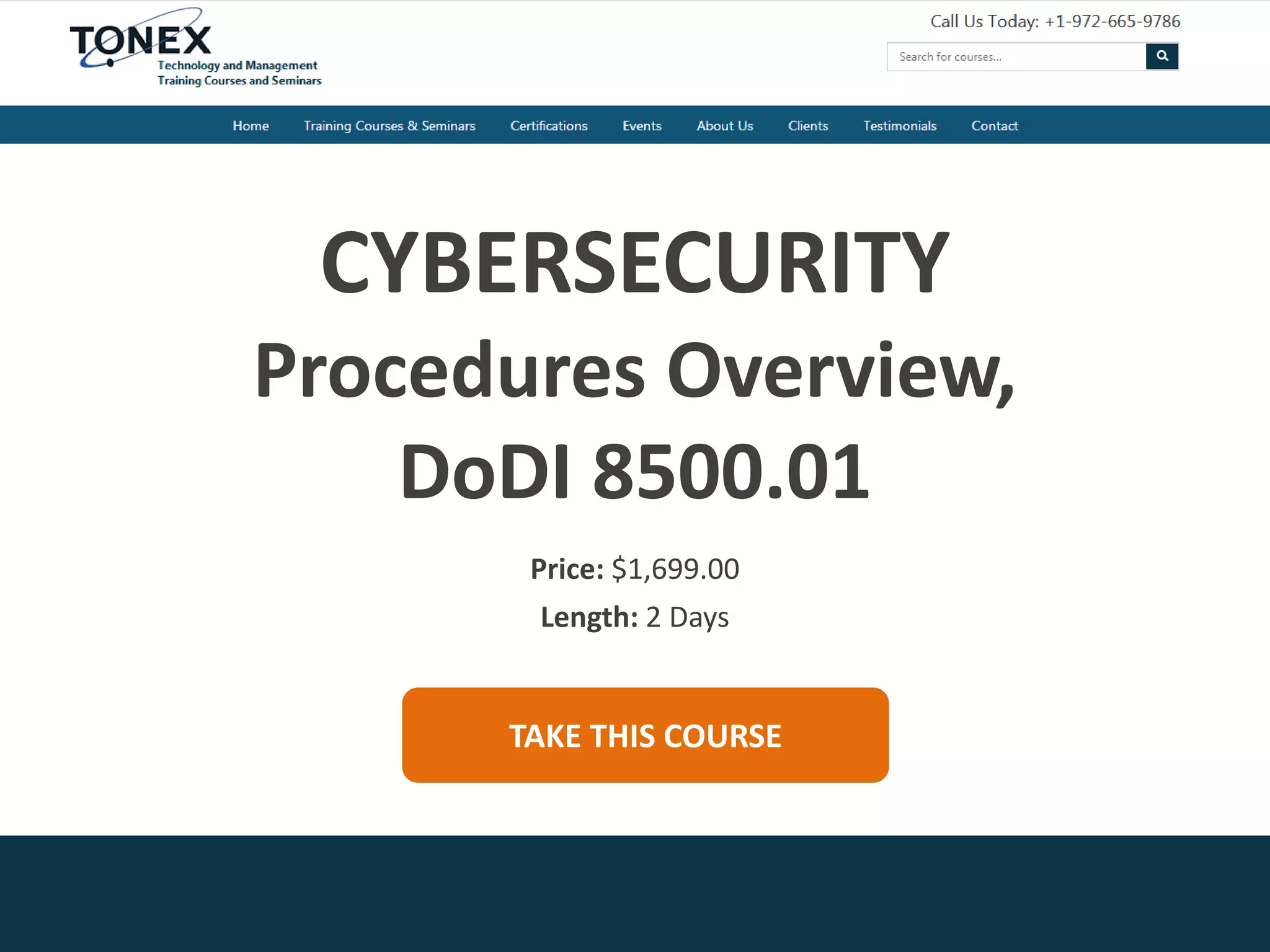 Cybersecurity Procedures Overview, DoDI 8500.01