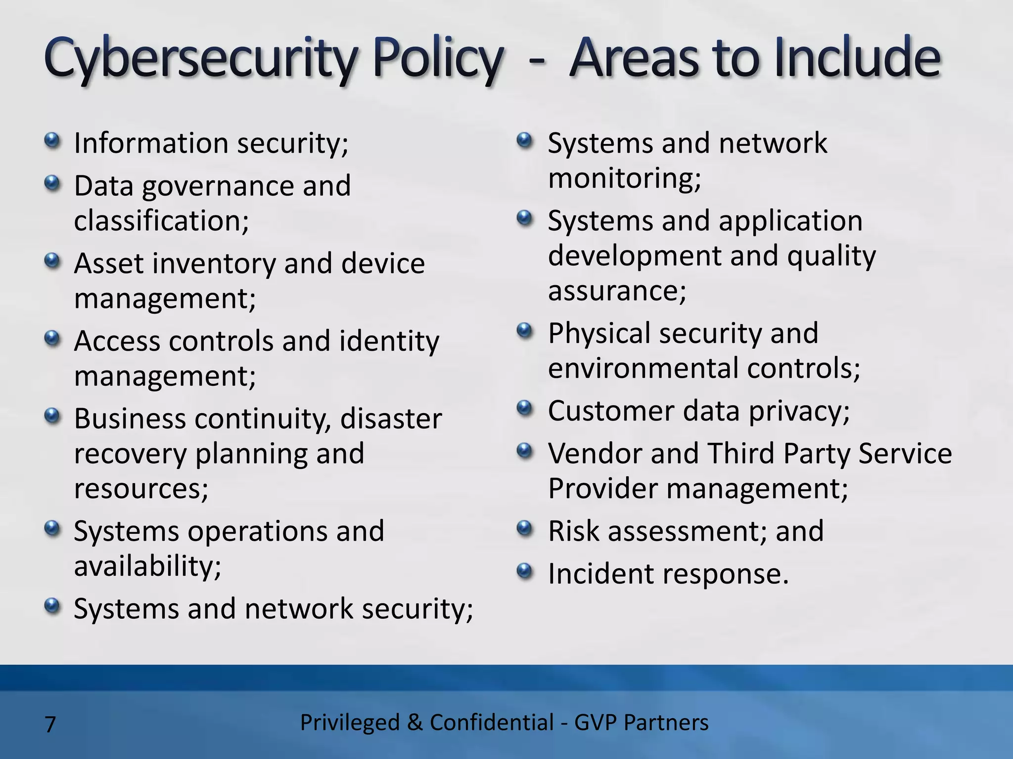Cybersecurity Program Assessment Services | PPT