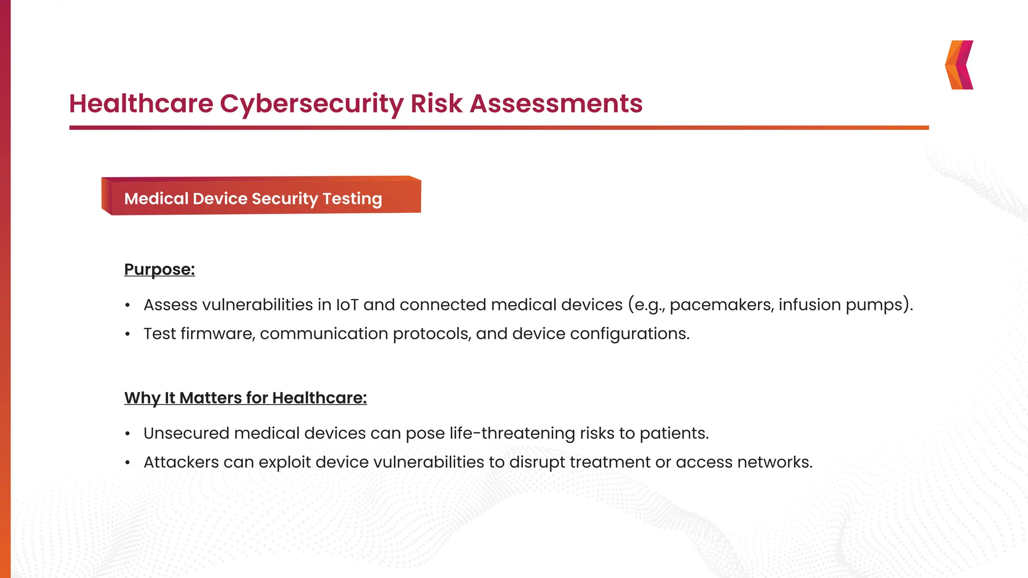 Cybersecurity Risk Assessments for Healthcare Facilities | PDF