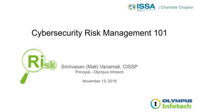 Cybersecurity risk management 101 | PDF
