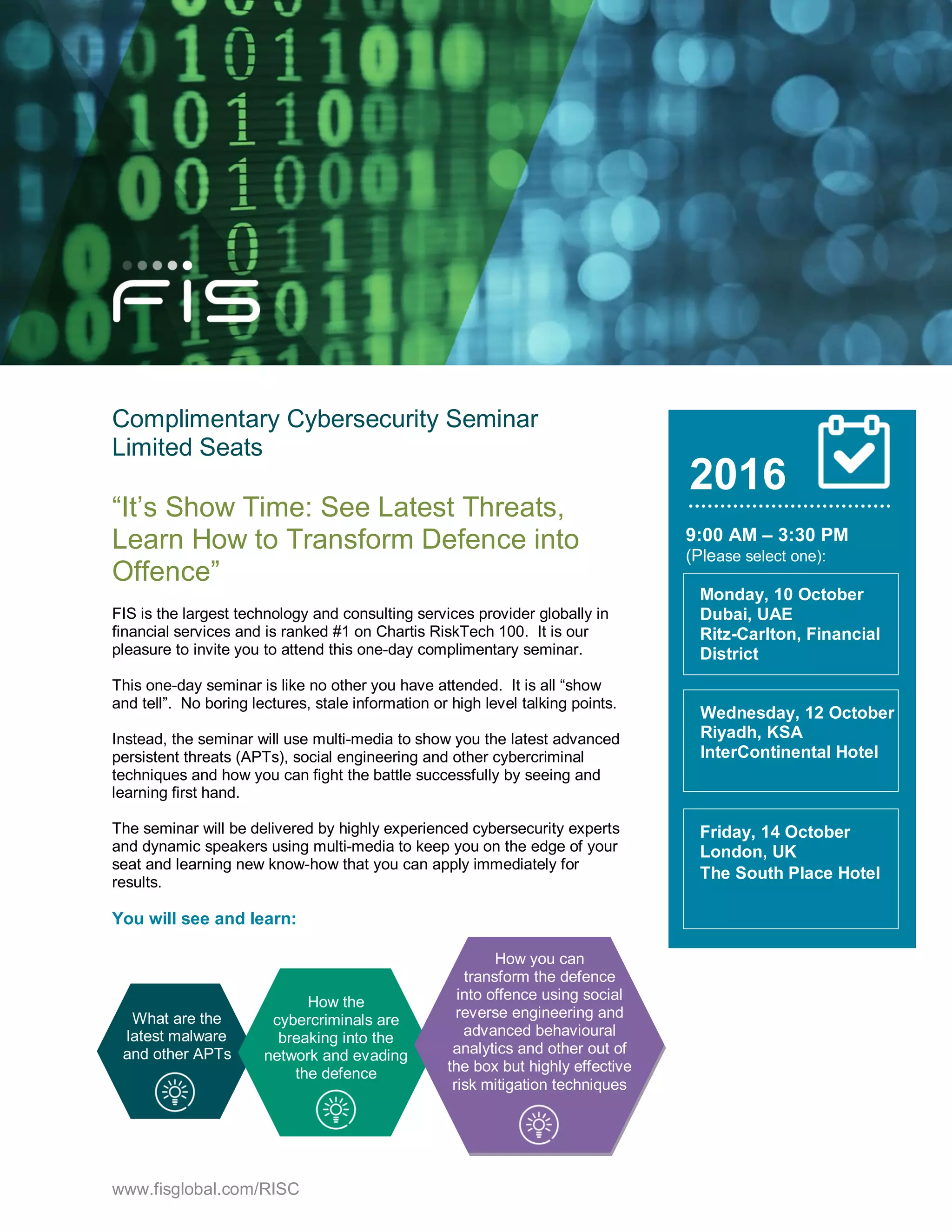 Cybersecurity seminar brochure | PDF