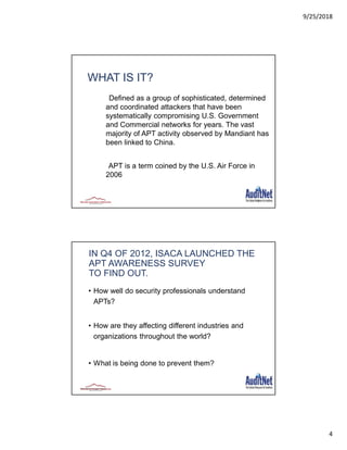 Cyber security series advanced persistent threats | PDF