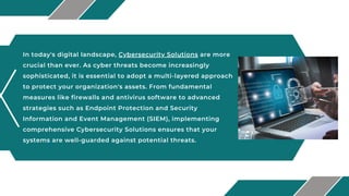 Comprehensive Cybersecurity Solutions: Safeguarding Your Digital Assets ...