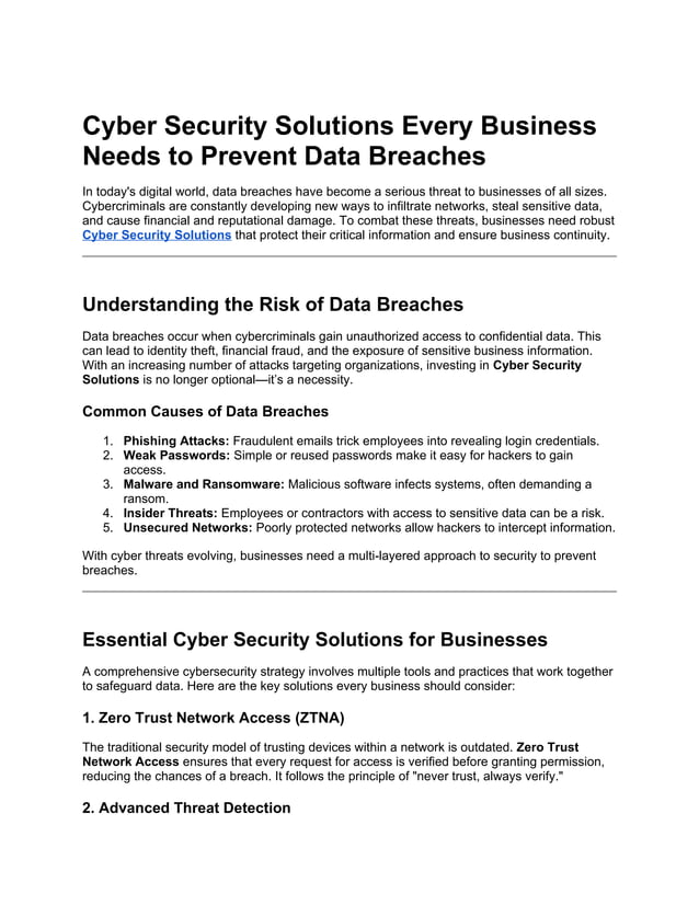 Cyber Security Solutions Every Business Needs to Prevent Data Breaches.docx