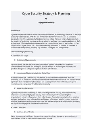 Cyber security strategy and Planning.docx
