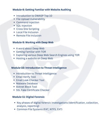 watch out Hackersprey cybersecurity syllabus | PDF